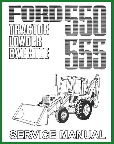 Ford 550 Tractor Loader Backhoe TLB Illustrated Parts List Manual ...